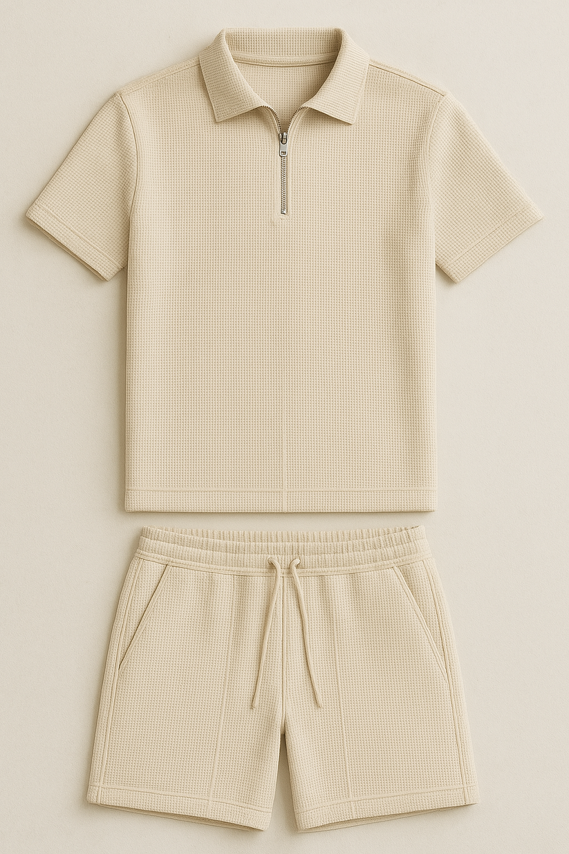 Milano Half Zip Polo Set – Elavure